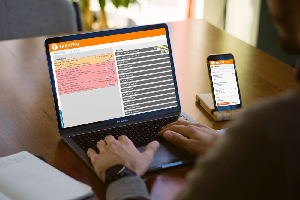 See our towing software in action | TRAXERO